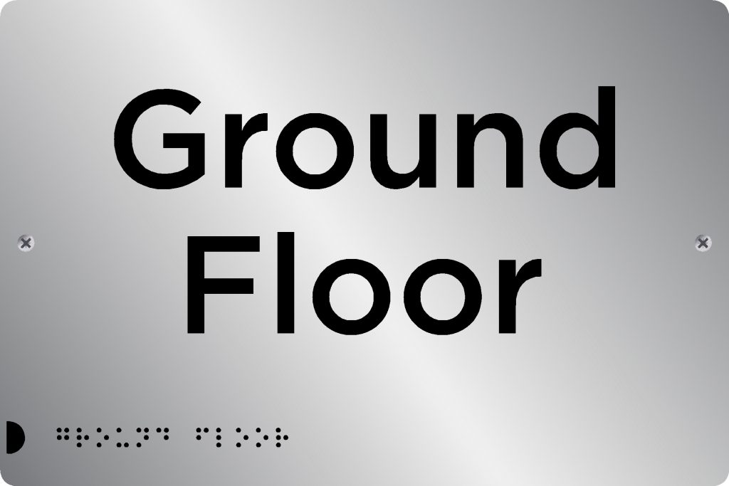 Ground Floor sign | Braille Signs