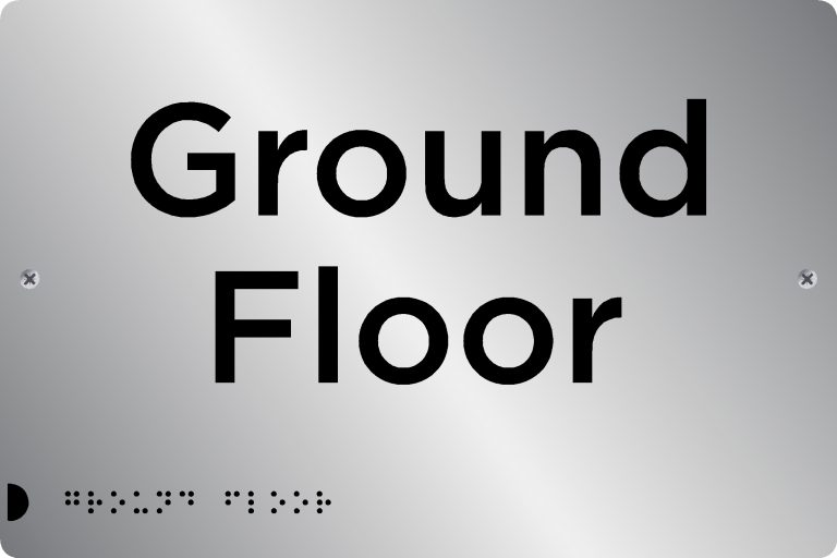 Ground Floor sign | Braille Signs