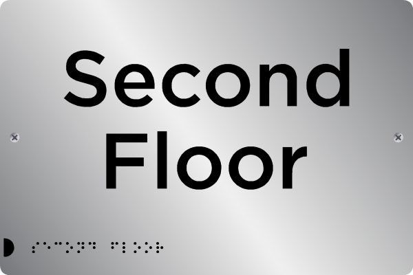 Second Floor sign | Braille Signs