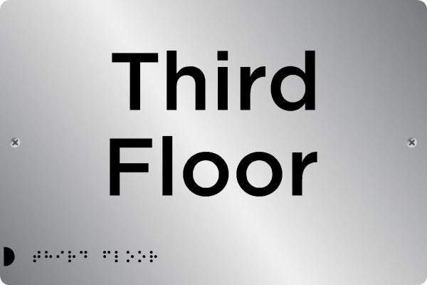 Third Floor sign | Braille Signs