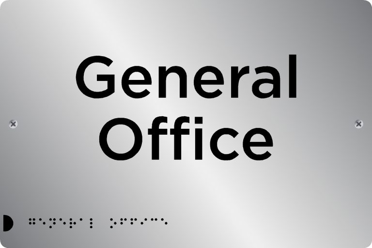 General Office sign | Braille Signs