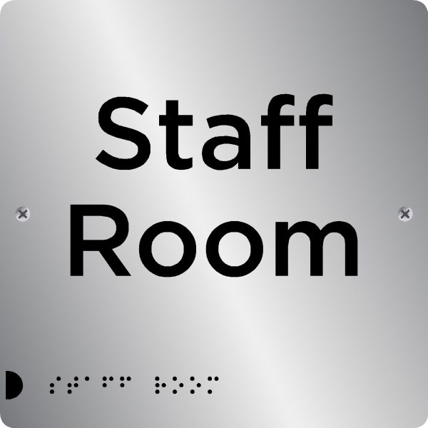 Staff Room sign | Braille Signs