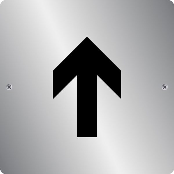 Straight arrow sign | Braille Signs