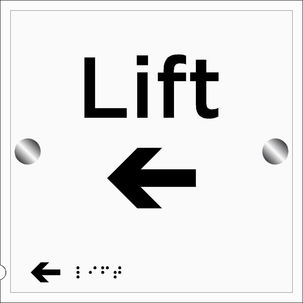 Ground Floor sign | Braille Signs