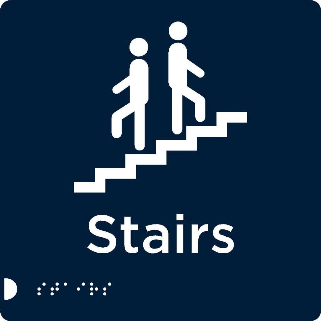 Stairs sign | Braille Signs