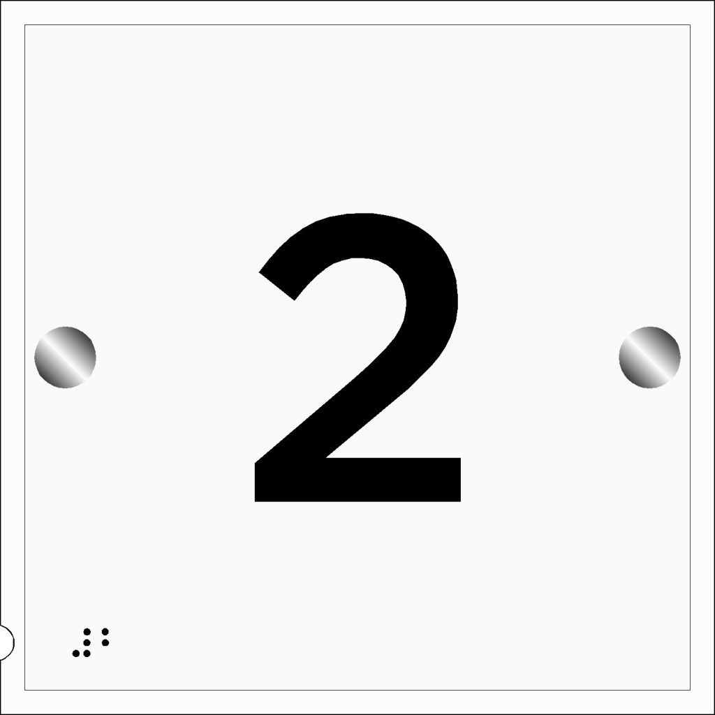 Accessible Unisex Toilet sign | Braille Signs