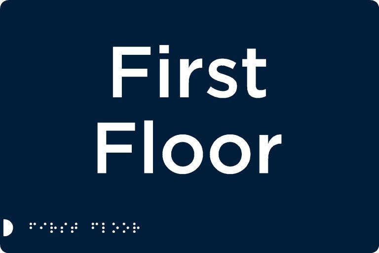 First Floor sign | Braille Signs
