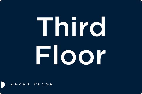 Third Floor sign | Braille Signs