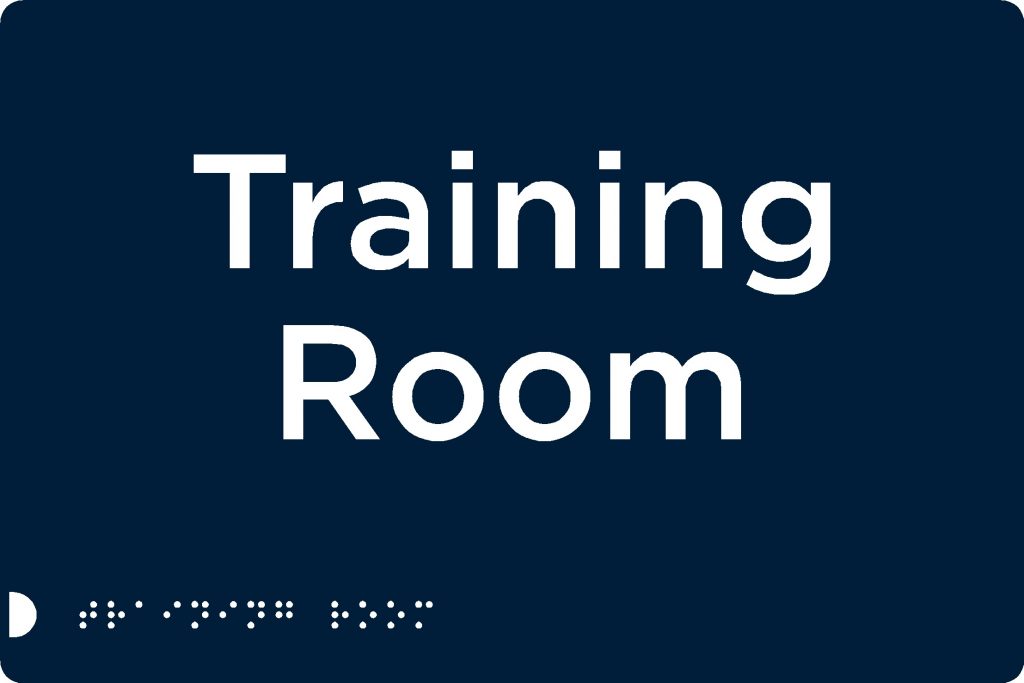 Training Room sign | Braille Signs