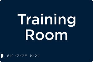 Training Room sign | Braille Signs