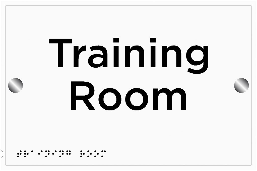 Training Room sign | Braille Signs