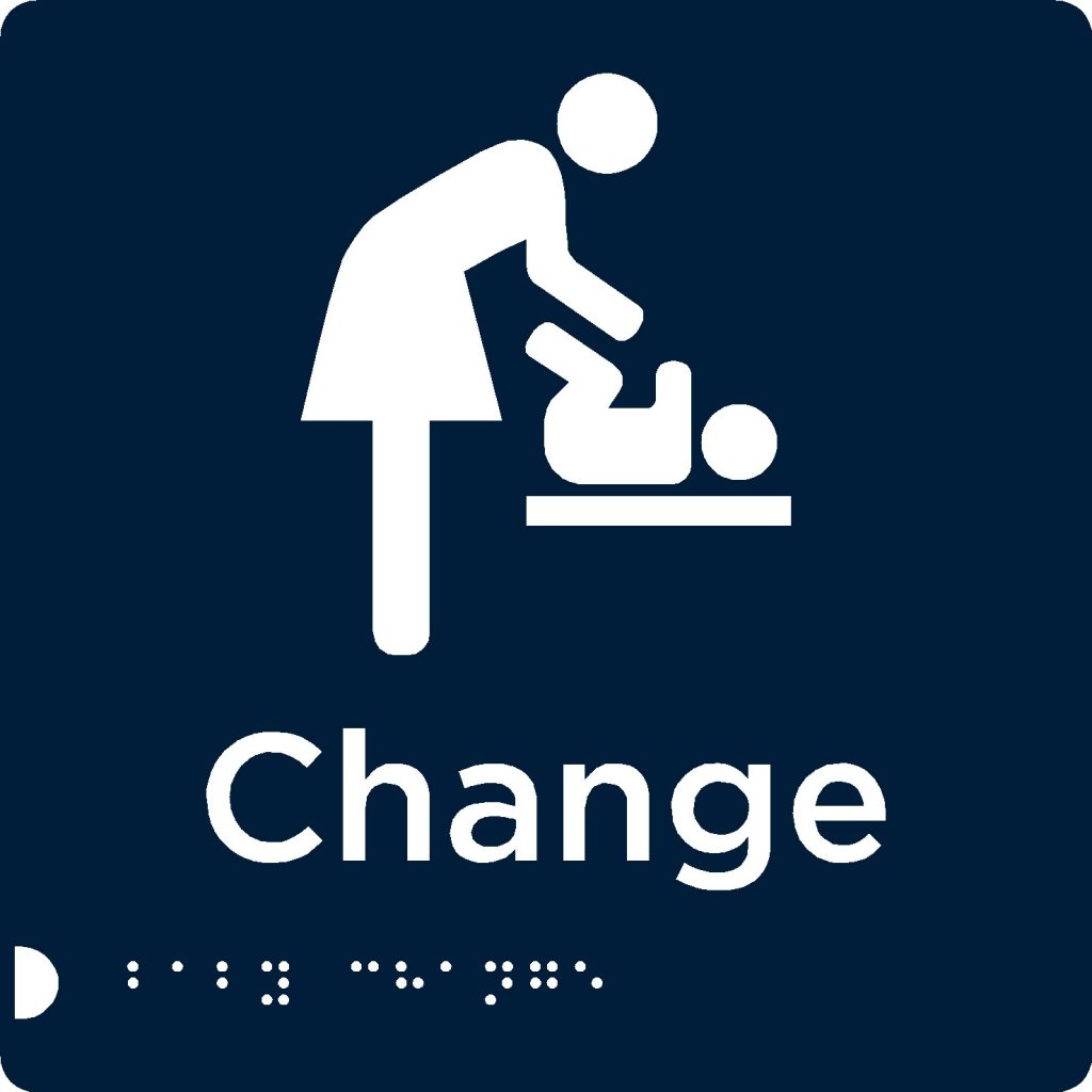 Baby Change sign | Braille Signs