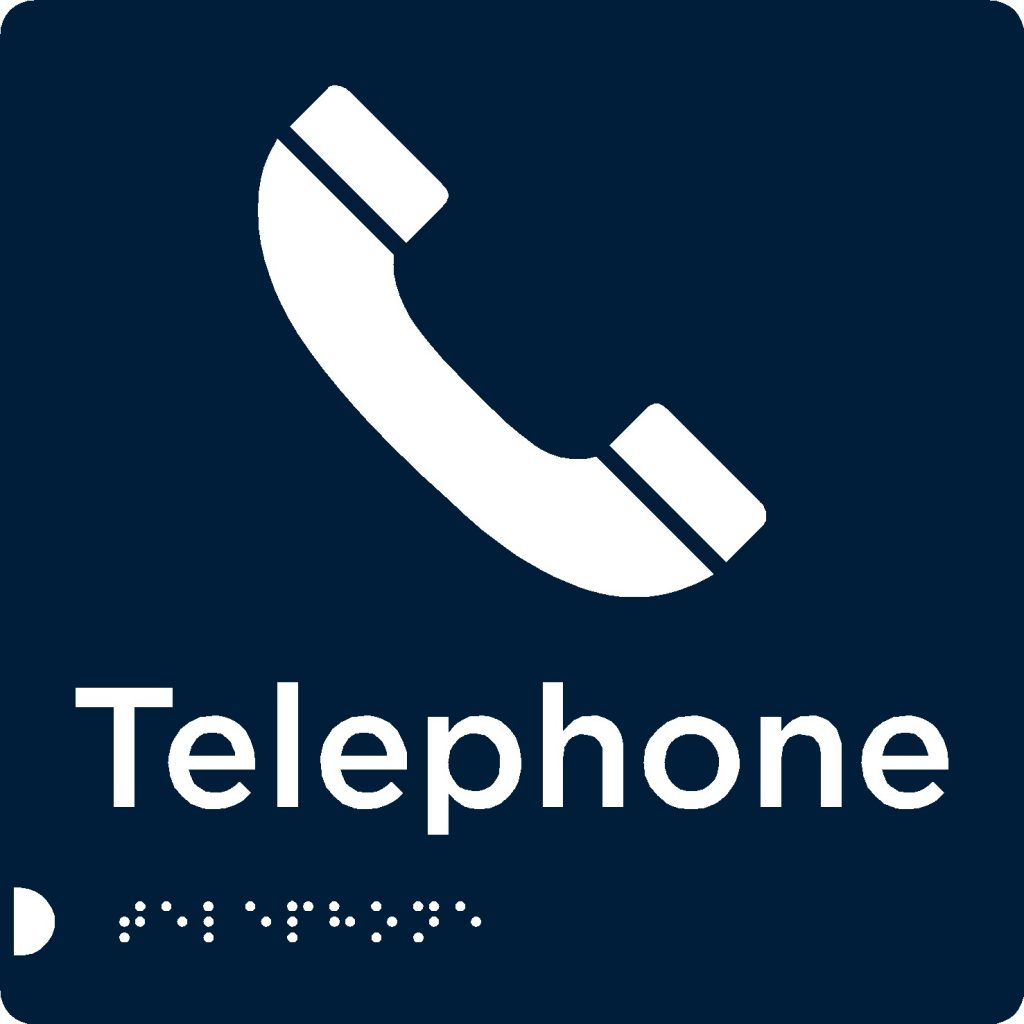 Telephone sign | Braille Signs
