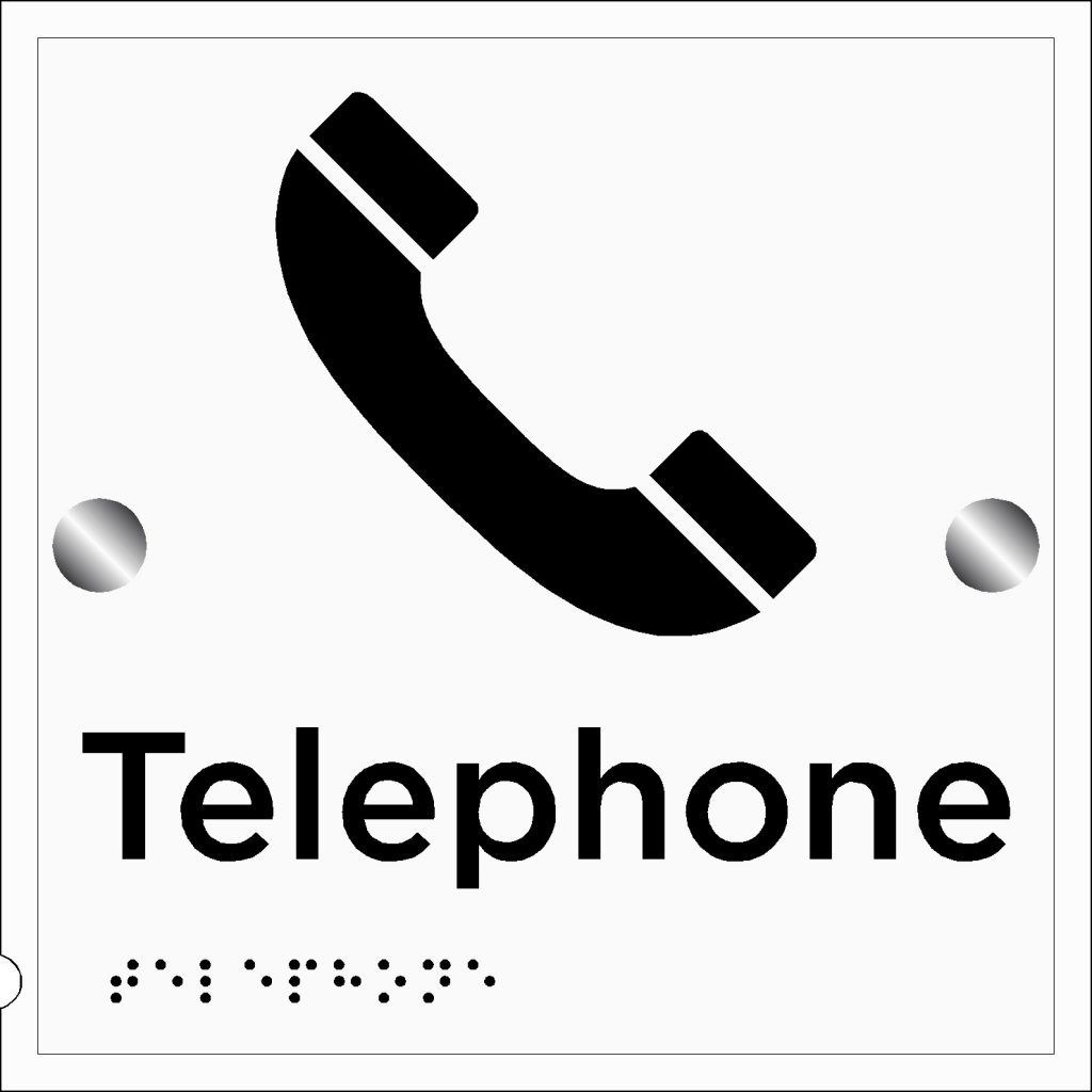 Telephone sign | Braille Signs