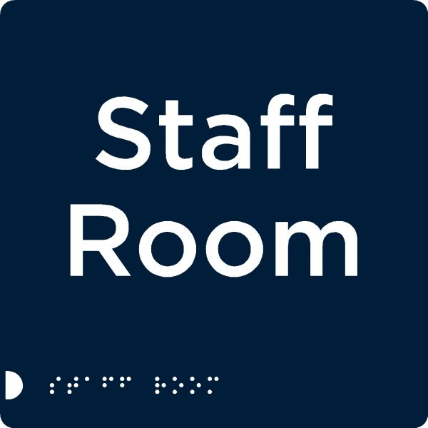 Staff Room sign | Braille Signs