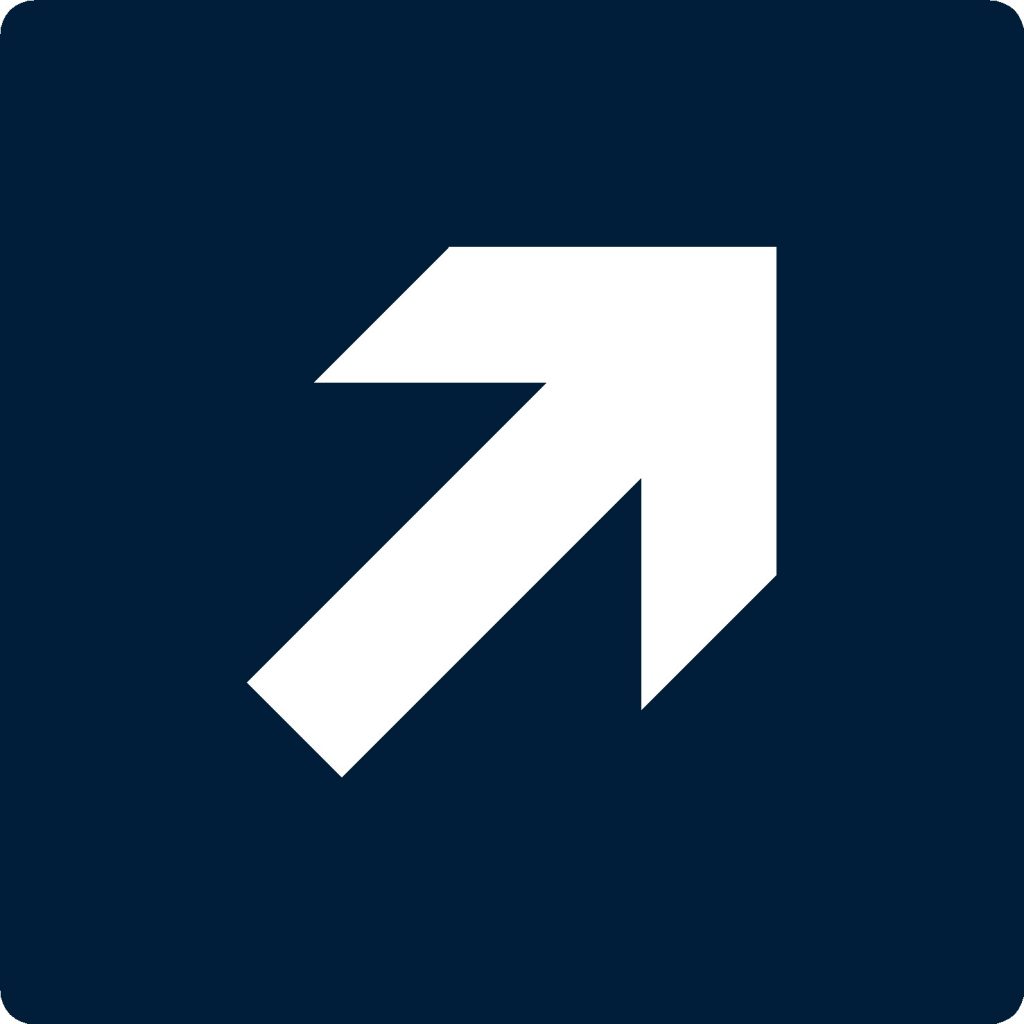 Diagonal arrow sign | Braille Signs